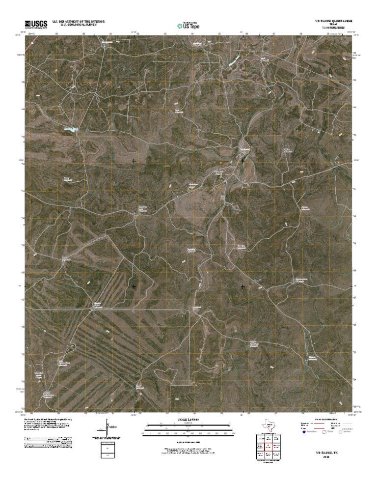 Topographic Map of Y O Ranch | PDF | United States Geological Survey ...