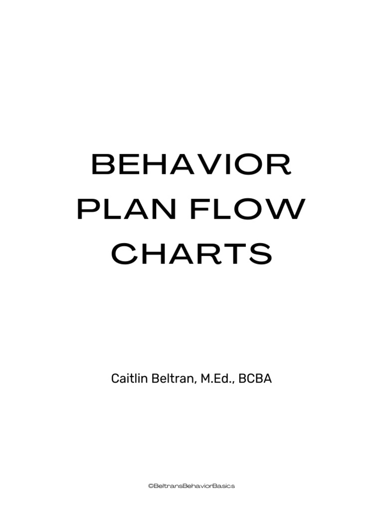 Behavior Plan Flow Charts: Caitlin Beltran, M.Ed., BCBA | PDF