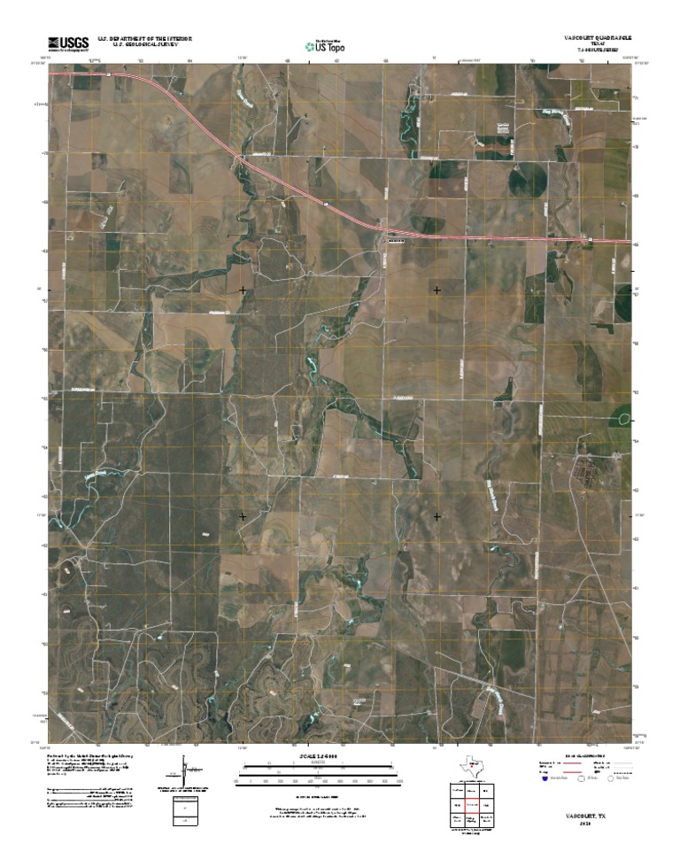 VanCourt TX 7.5-Minute Map Overview | PDF