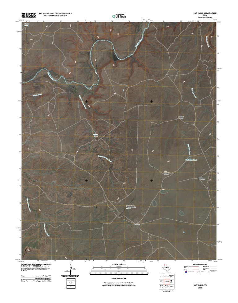 Topographic Map of Vat Camp | PDF | United States Geological Survey ...