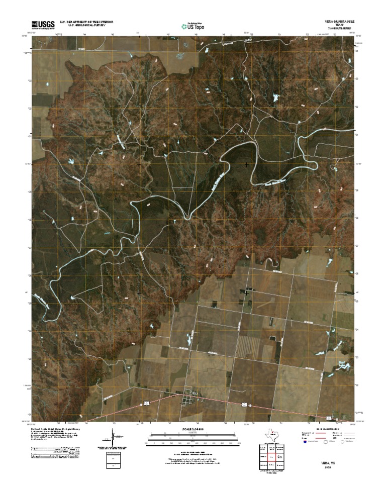 Topographic Map of Vera | PDF | Geomatics | United States Geological Survey