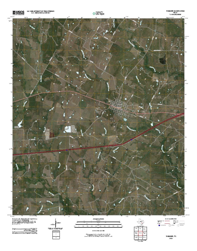 Topographic Map of Waelder | PDF | United States Geological Survey ...