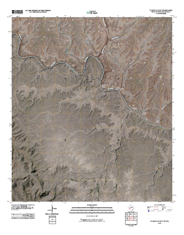 Topographic Map of Taylor Canyon | PDF | United States Geological ...
