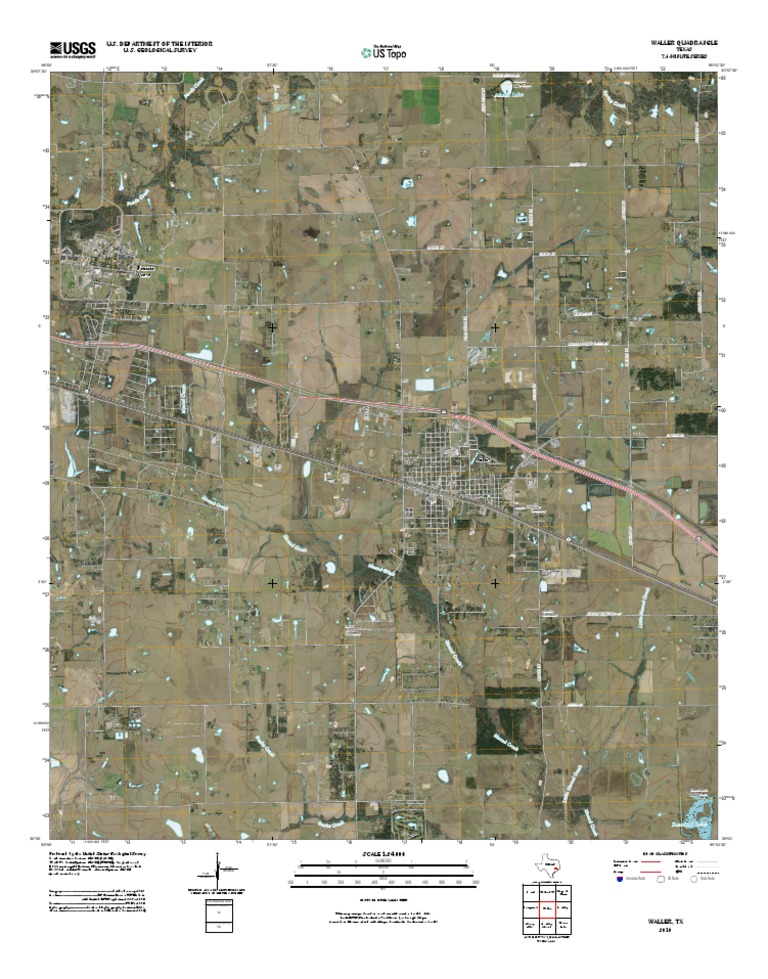 Topographic Map of Waller | PDF