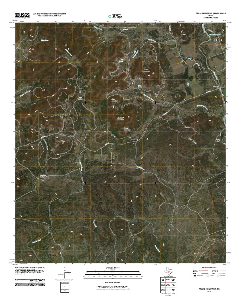 Topographic Map of Texas Mountain | PDF | Geomatics | United States ...