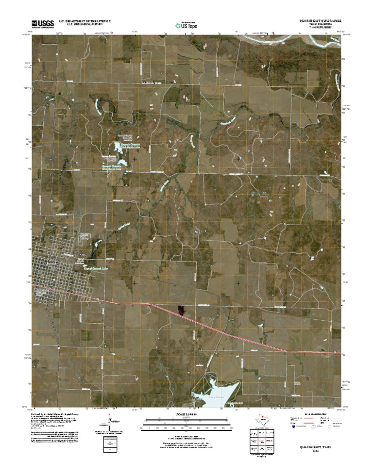 Topographic Map of Quanah East | PDF | United States Geological Survey ...