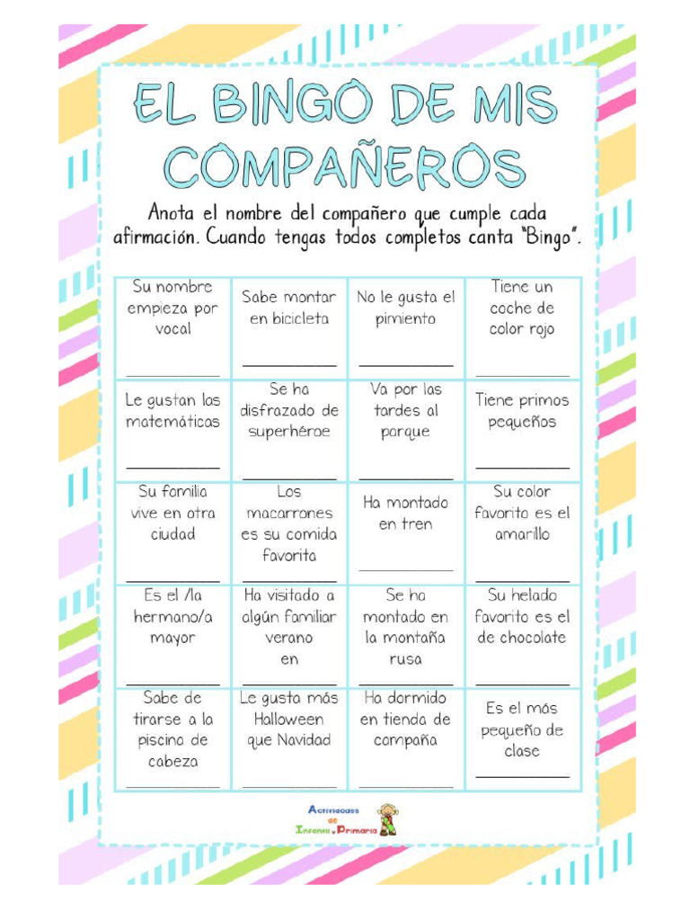 Bingo Humano | PDF