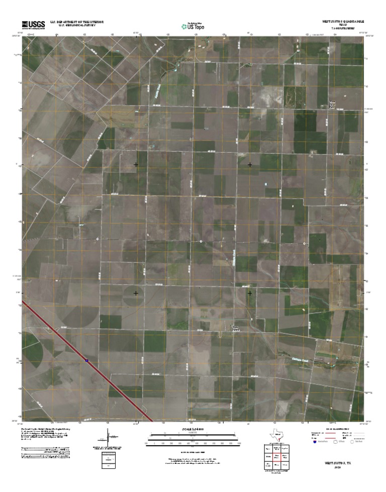 Topographic Map of West Sinton | PDF | Teaching Methods & Materials