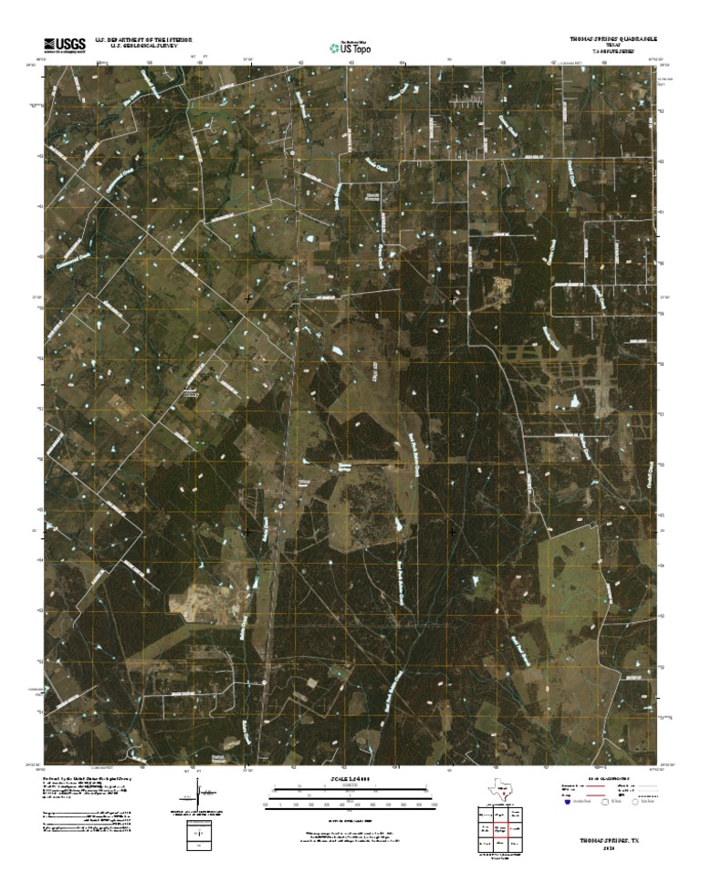 Topographic Map of Thomas Springs | PDF | United States Geological ...