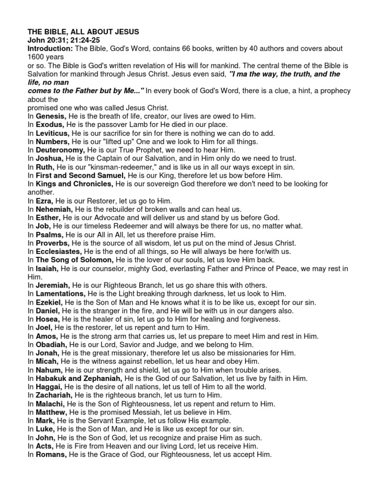 The Bible | PDF | Sin | Jesus