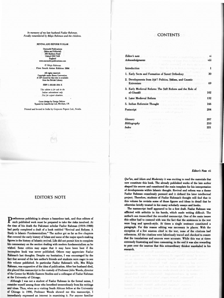 Revival and Reform in Islam | PDF | Sunni Islam | Abrahamic Religions