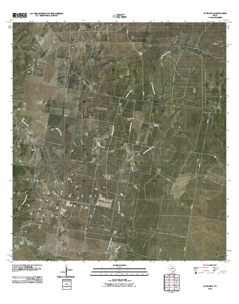 Topographic Map of Randado | PDF | Cartography | Geomatics