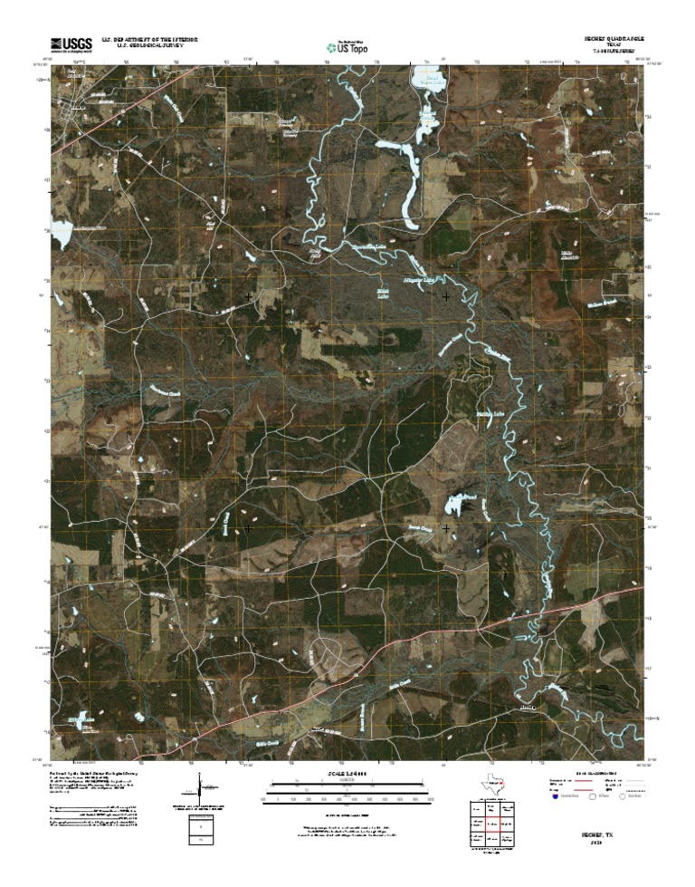 Topographic Map of Neches | PDF | United States Geological Survey | Geodesy