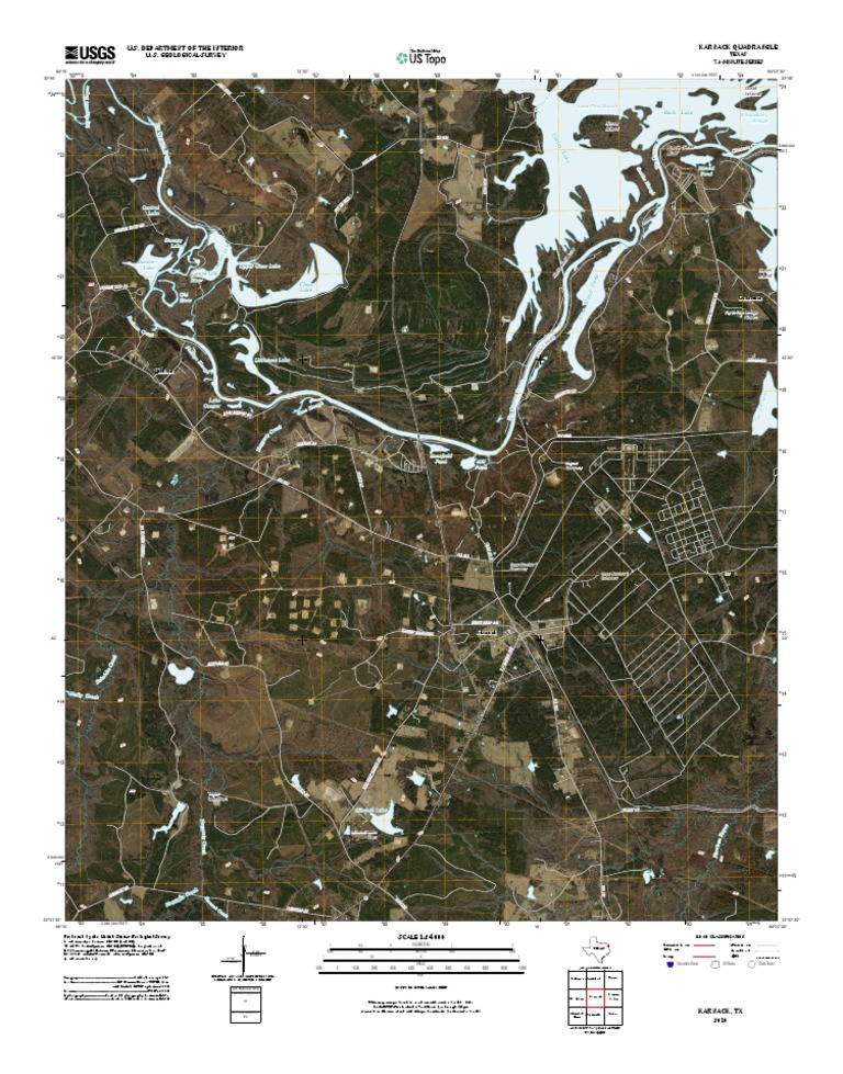 Topographic Map of Karnack | PDF