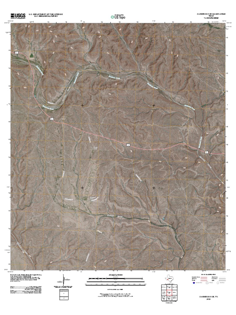 Topographic Map of Sanderson SE | PDF | United States Geological Survey ...
