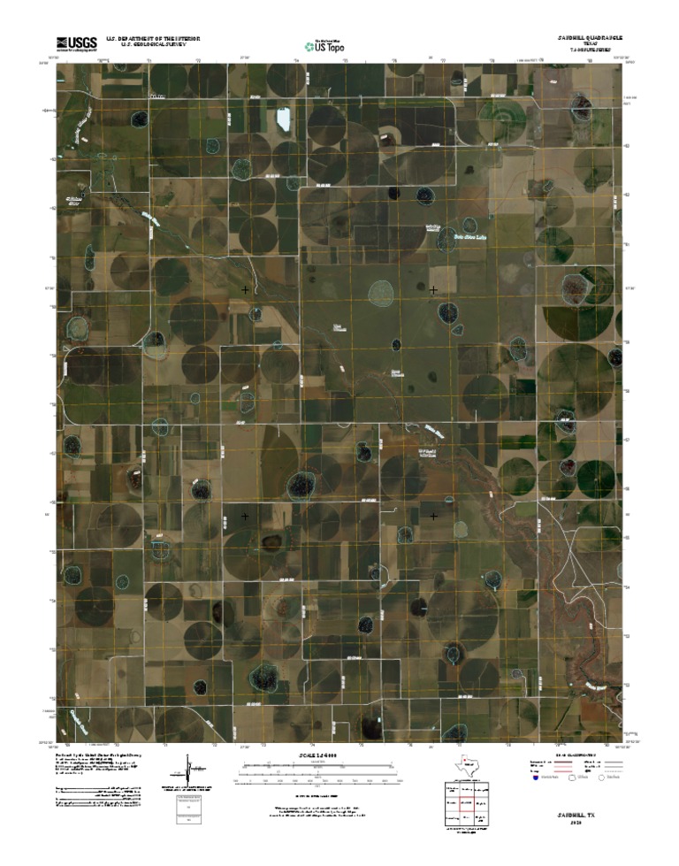 Topographic Map of Sandhill | PDF | United States Geological Survey | Map