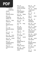 IATA Airline Codes and Prefixes List | PDF | Airlines | Civil Aviation