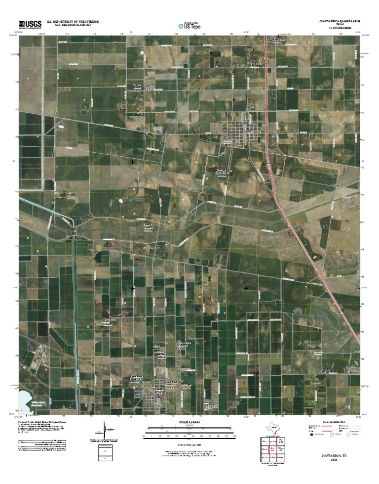 Santa Rosa Ground Topography Map | PDF | United States Geological ...