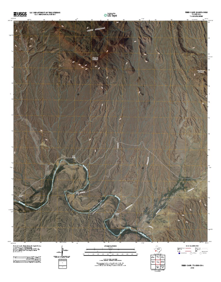 Topographic Map of Reed Camp | PDF | Teaching Methods & Materials ...