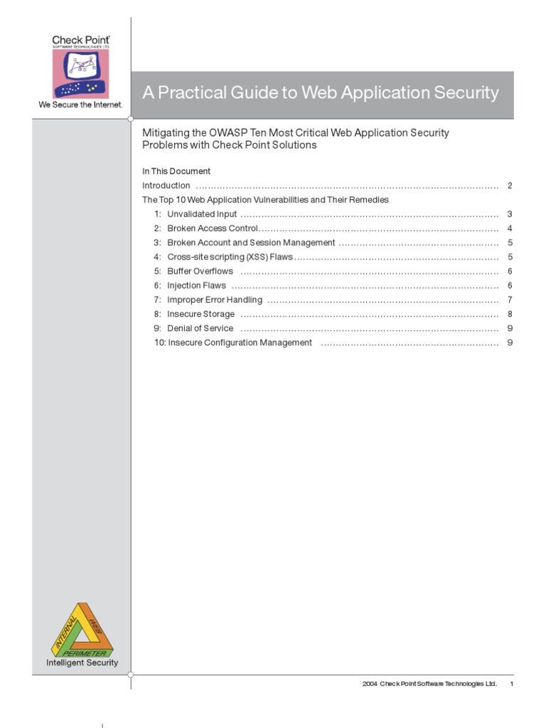 A Practical Guide To Web Application Security | PDF | Computer Security | Security