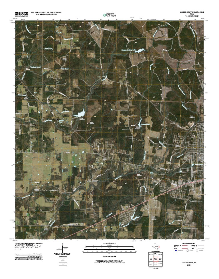 Jasper West TX 7.5-Minute Map | PDF | United States Geological Survey ...