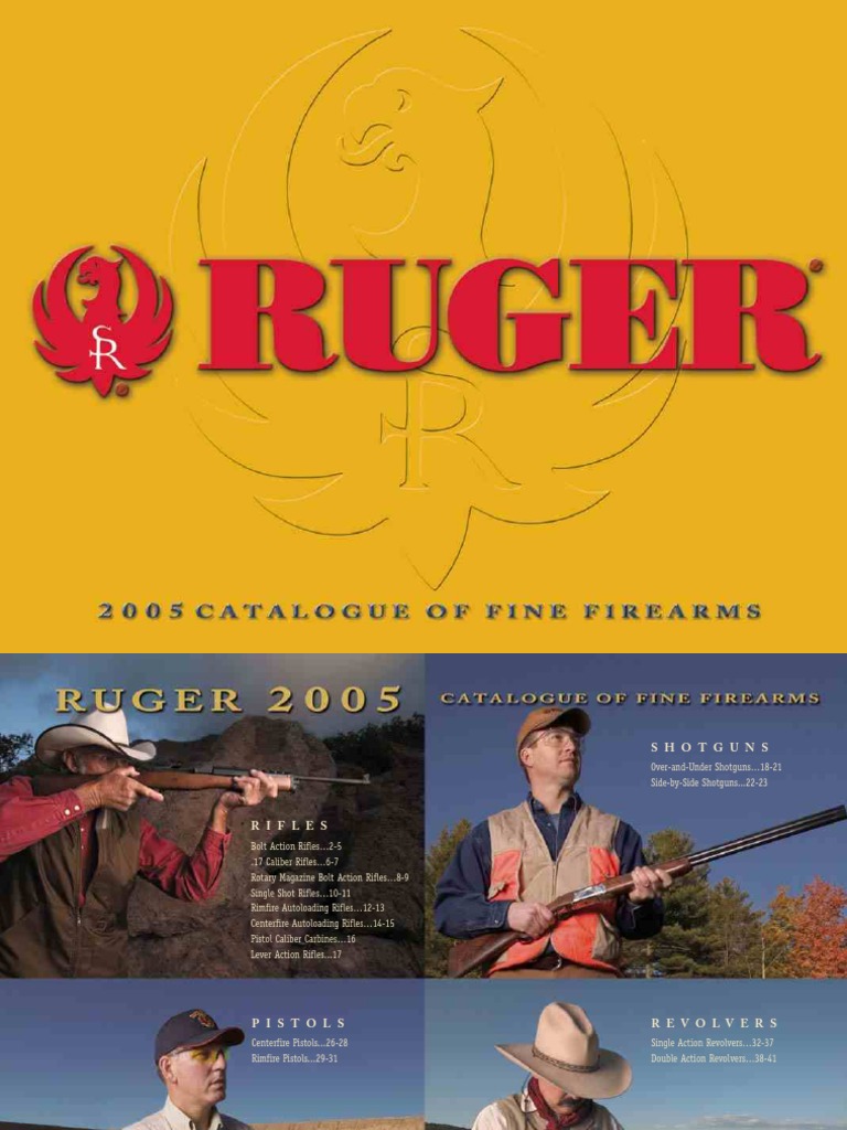 2005 Ruger Firearms Catalog | PDF | Shotgun | Cartridge (Firearms)