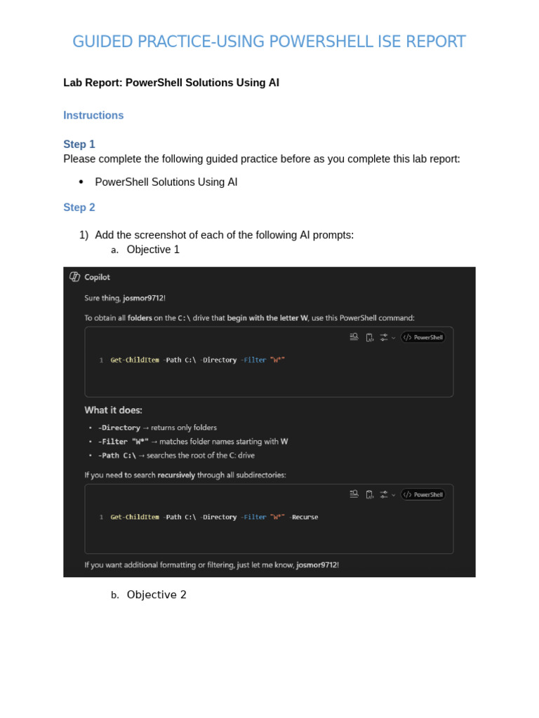 PowerShell AI Joseph Morrison | PDF
