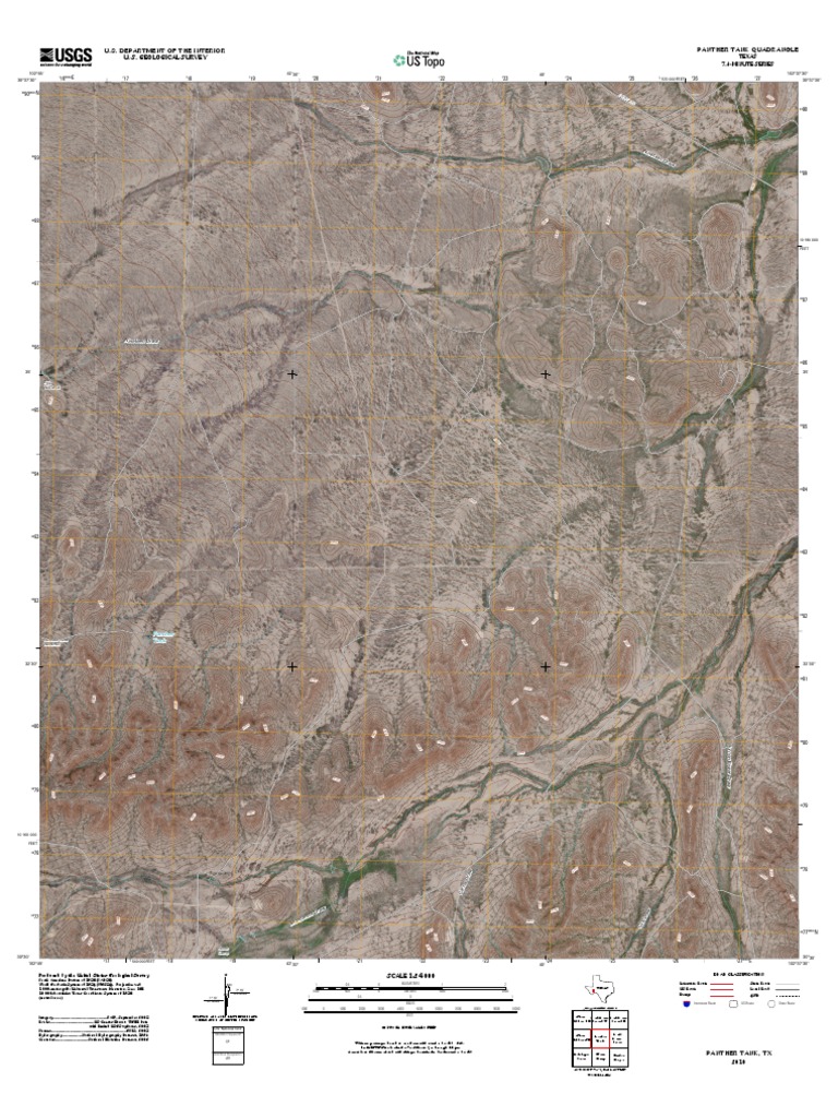 Panther Tank Quadrangle Map, Texas | PDF | United States Geological ...