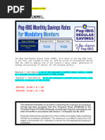 Pag-IBIG and SSS Contribution Rates 2025 | PDF