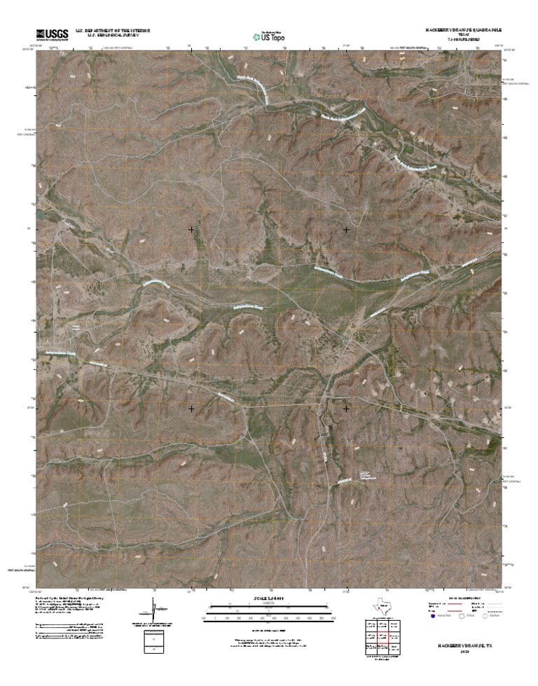 Topographic Map of Hackberry Draw SE | PDF | United States Geological ...
