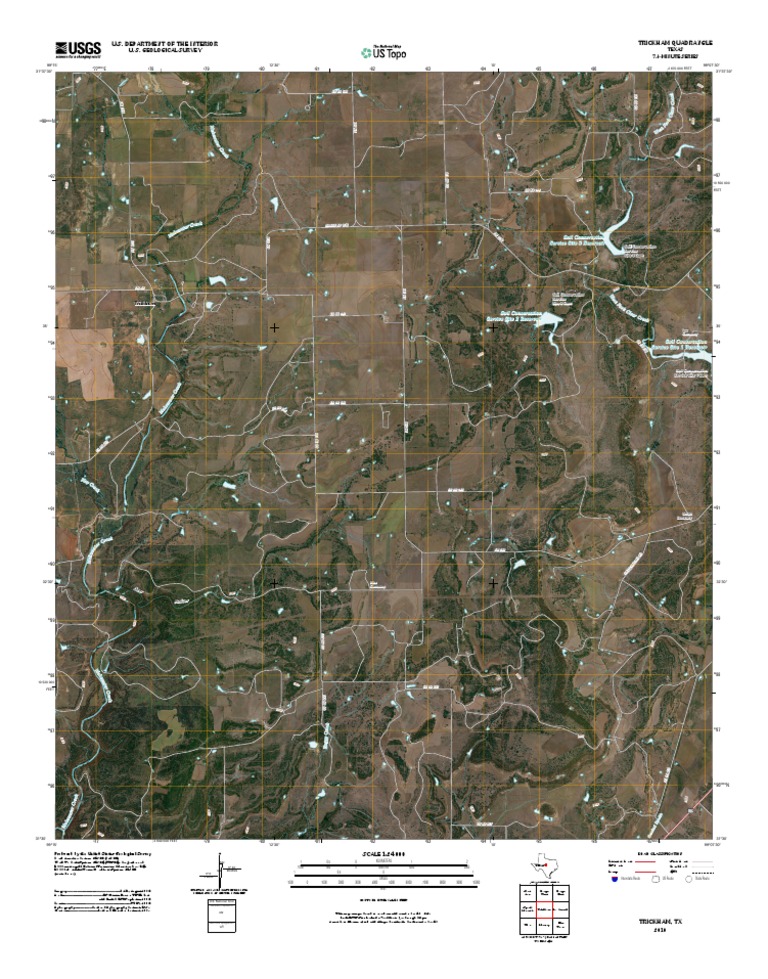 Topographic Map of Trickham | PDF | United States Geological Survey | Map