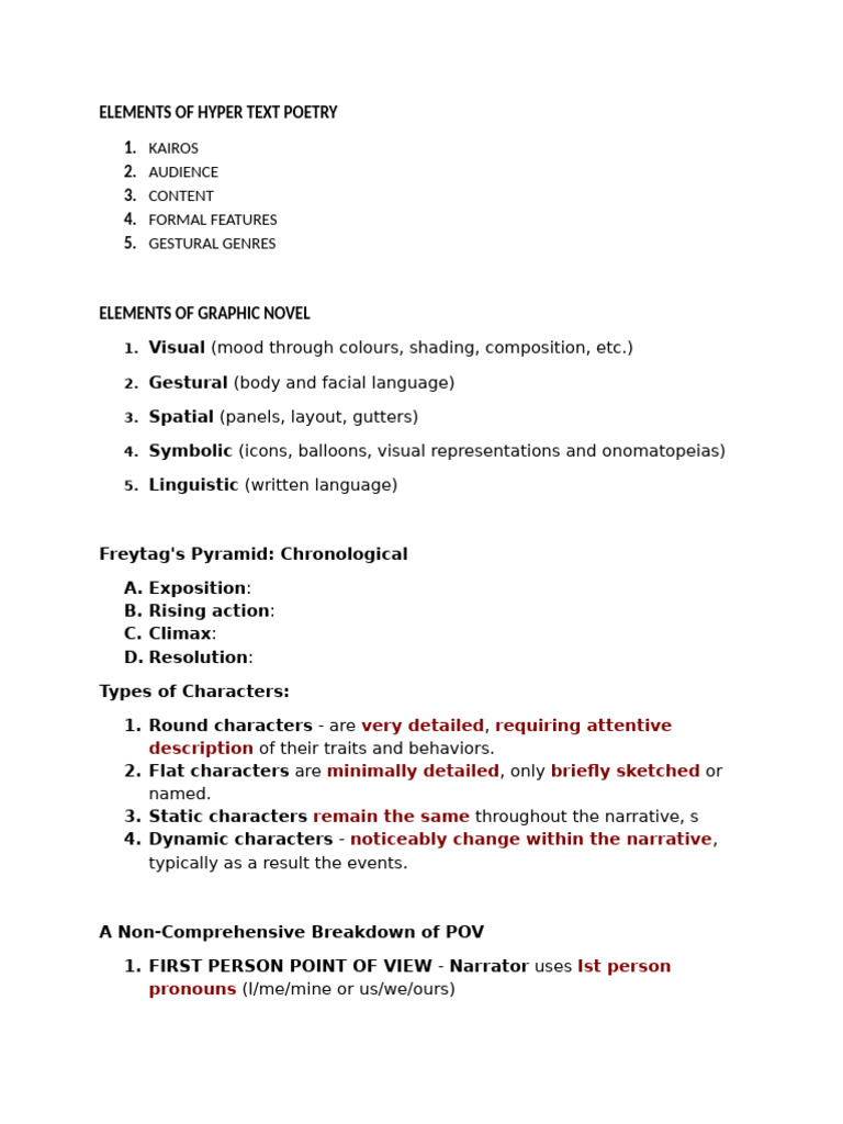 Elements of Hyper Text Poetry | PDF
