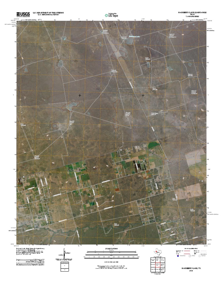 Topographic Map of Hackberry Lake | PDF | United States Geological ...