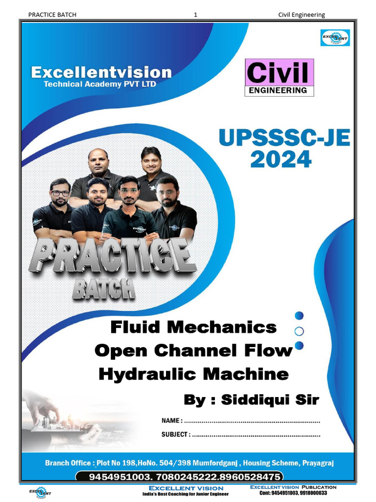 Fluid Mechanics OCF Machine | PDF