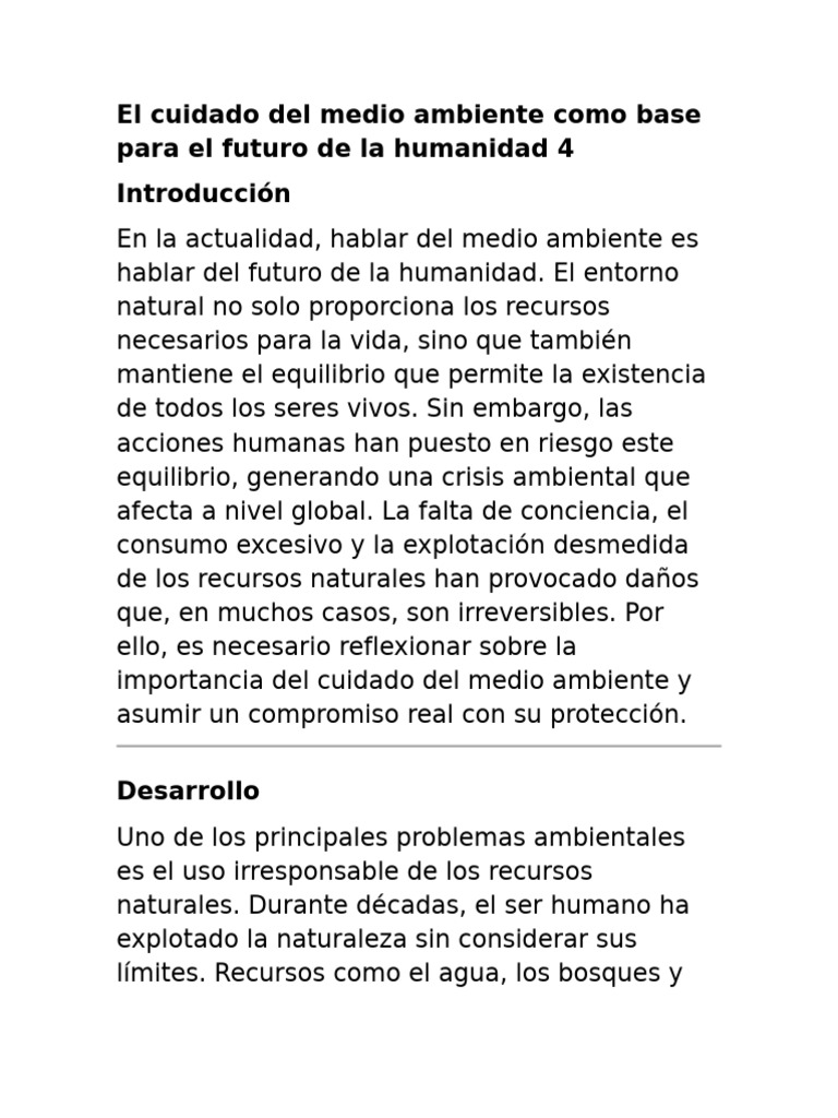 El Medio Ambiente y Su Cuidado 3 | PDF | Entorno natural | Residuos