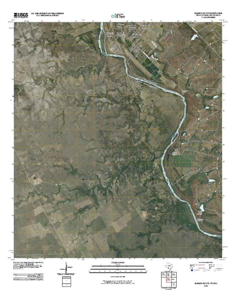Topographic Map of Eagle Pass SW | PDF
