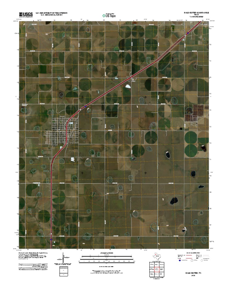 Topographic Map of Hale Center | PDF | United States Geological Survey ...
