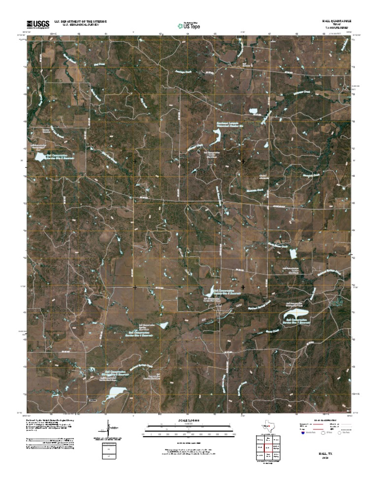 Topographic Map of Hall | PDF | United States Geological Survey | Geodesy