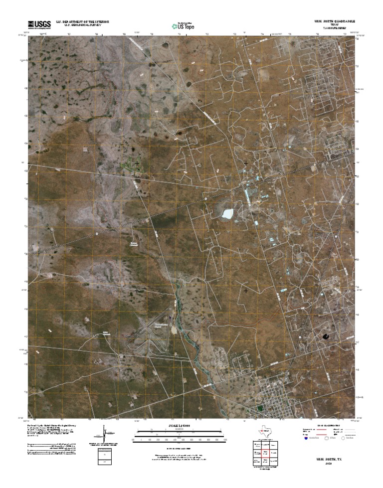 Topographic Map of Wink North | PDF | Geomatics | United States ...