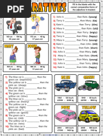 Comparative Forms of Adjectives Esl Grammar Gap Fill Exercises ...