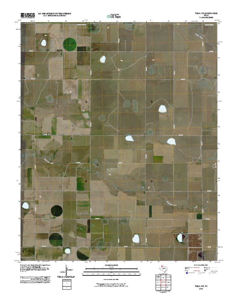 Topographic Map of Tulia NW | PDF | United States Geological Survey ...