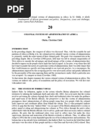Colonial Administration Systems in Africa | PDF | Colonialism | British ...