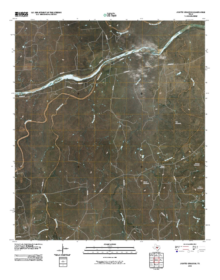 Topographic Map of Scotts Crossing | PDF | United States Geological ...