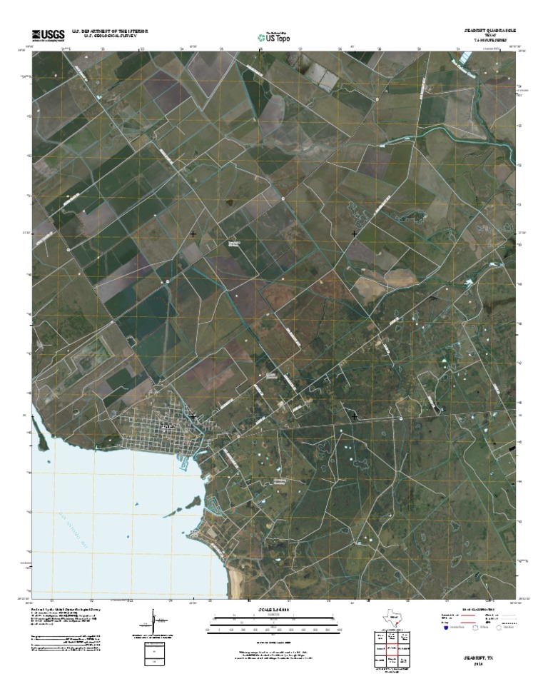Topographic Map of Seadrift | PDF