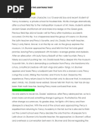 Grover Underwood: Character Traits Analysis | PDF