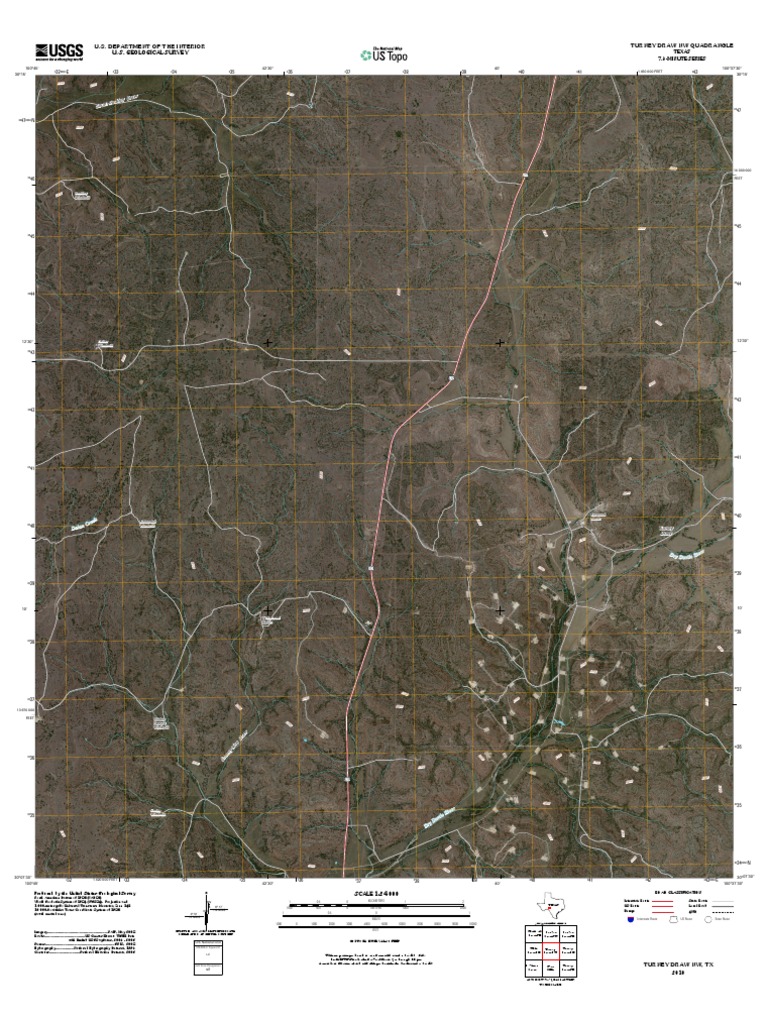 Topographic Map of Turney Draw NW | Download Free PDF | United States ...