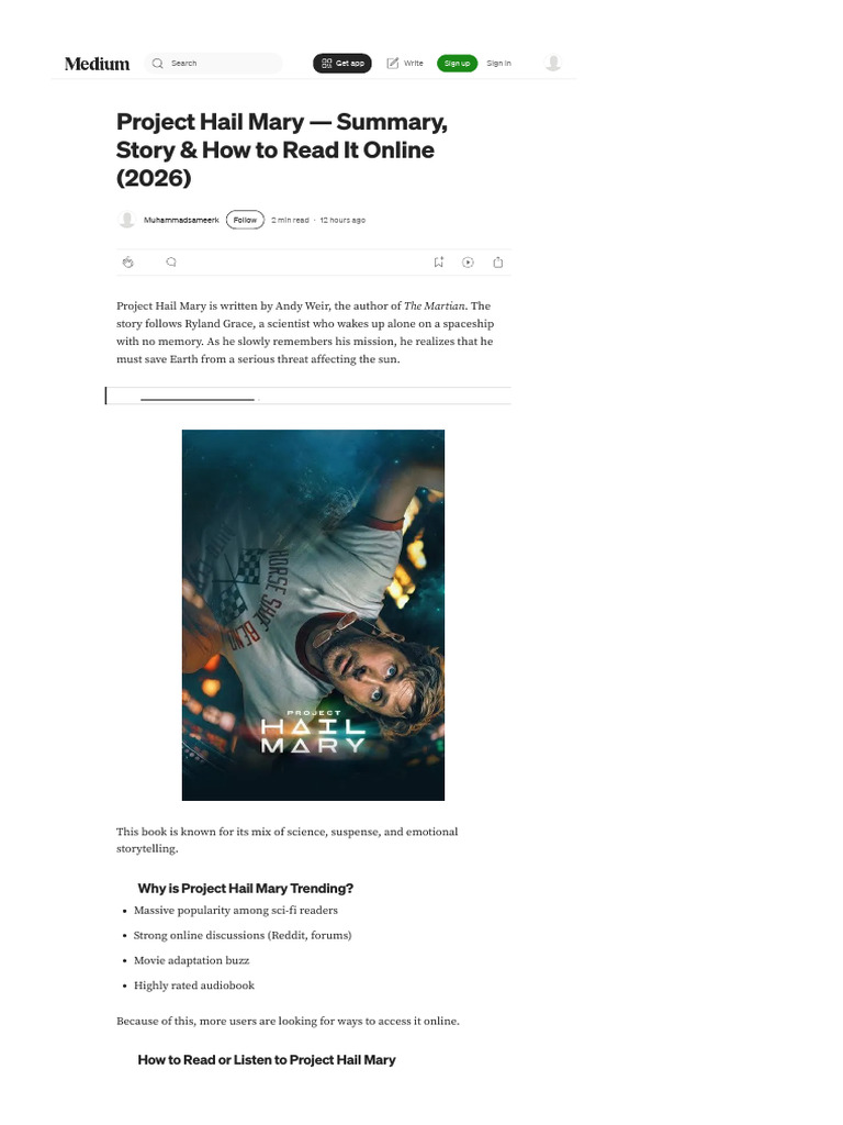 Project Hail Mary | PDF