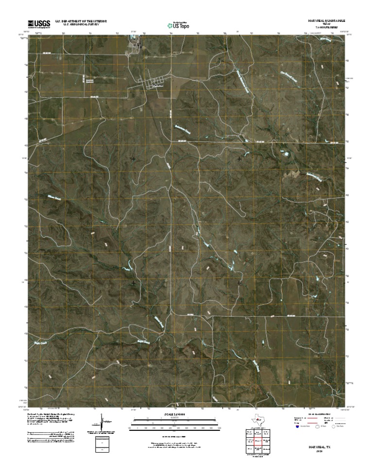 Maryneal TX 7.5-Minute Quadrangle Map | PDF | Geomatics | United States ...