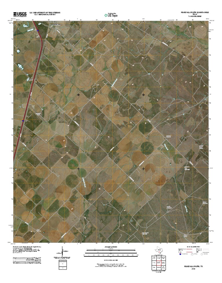 Topographic Map of Pearsall South | PDF | United States Geological ...