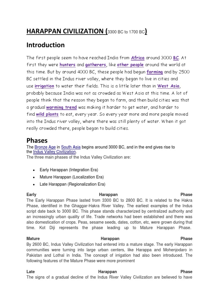 Harappan Civilization | PDF | Sculpture | Arts (General)